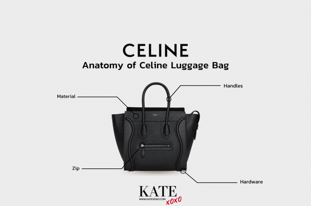 Celine Luggage Bag - Anatomy of Bag - KATE💋 STYLE