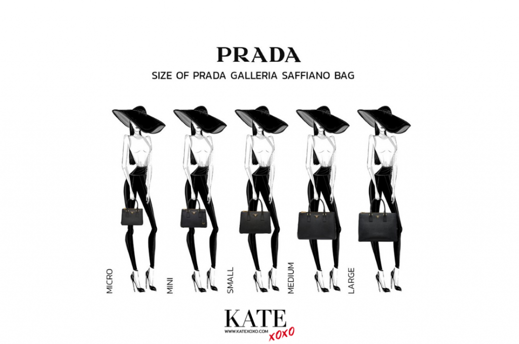 Size of Prada Galleria Saffiano - KATE💋 STYLE