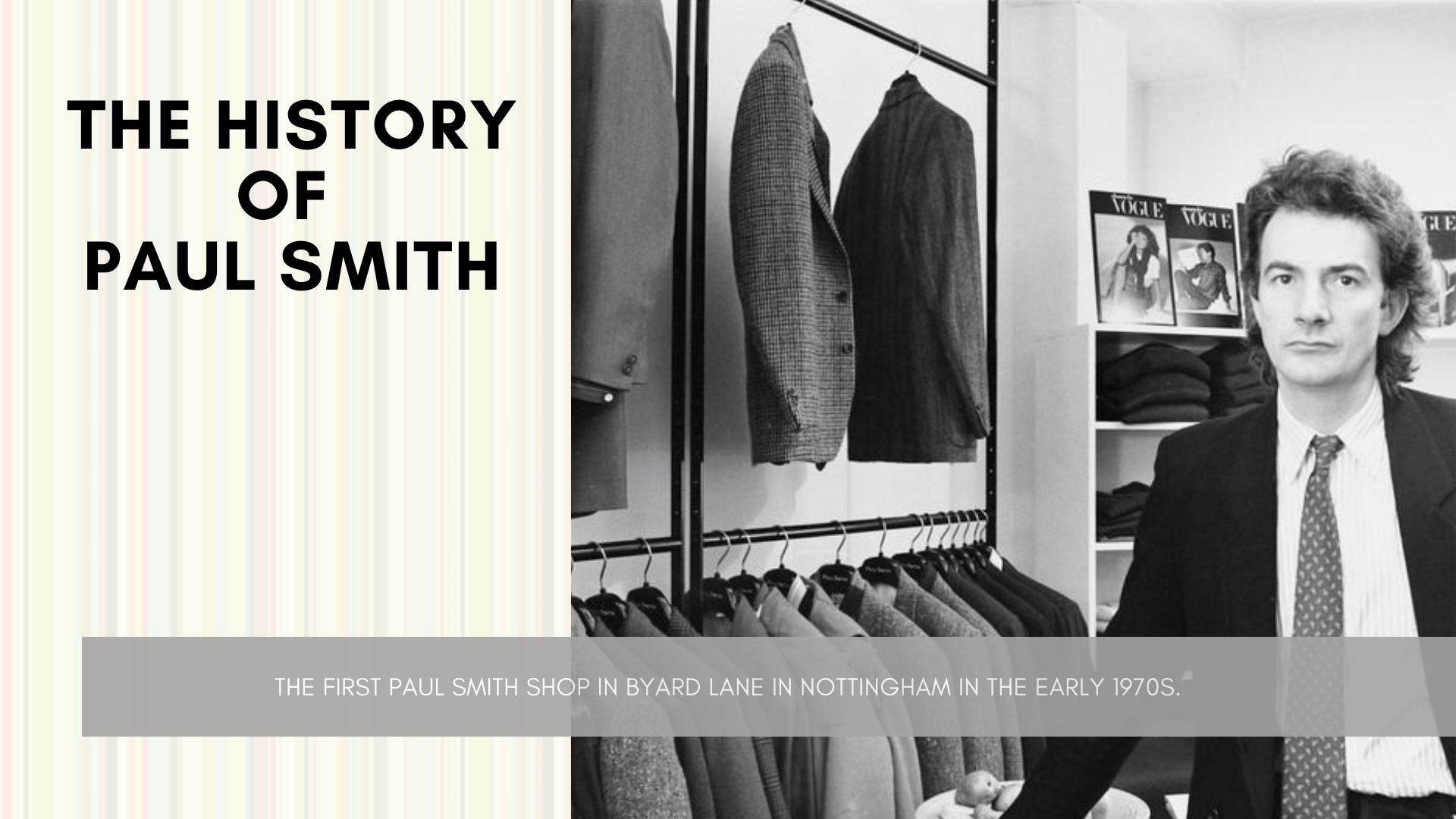 ประวัติ Paul Smith - แบรนด์แฟชั่นคลาสสิกจากอังกฤษ - KATE💋 STYLE