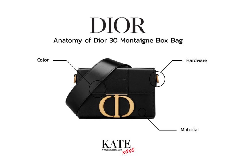 Anatomy of Dior 30 Montaigne Box Bag - KATE💋 STYLE