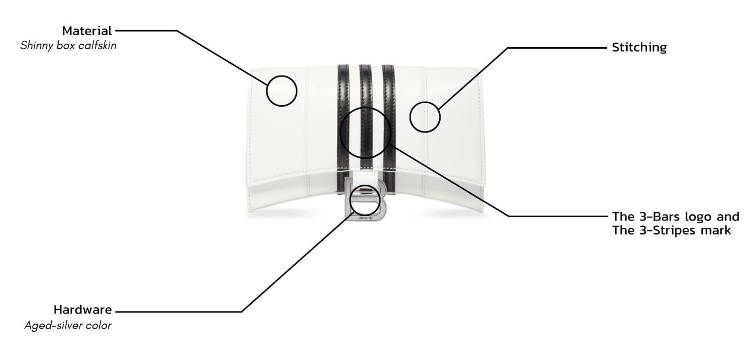 Anatomy of Balenciaga Adidas Hourglass Wallet With Chain - KATE💋 STYLE