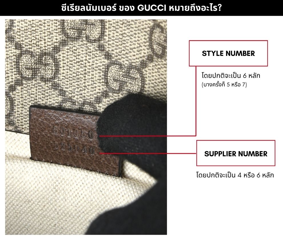 วิธีอ่าน Serial Number Gucci ฉบับเข้าใจง่าย