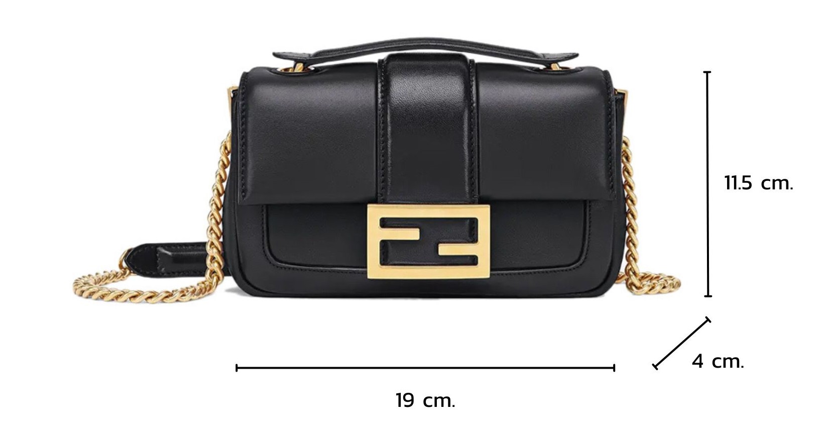 Anatomy of Fendi Mini Baguette Chain Bag - KATE💋 STYLE